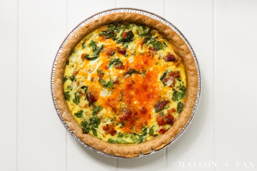 Ham and Spinach Quiche with Cheese - Maison de Pax