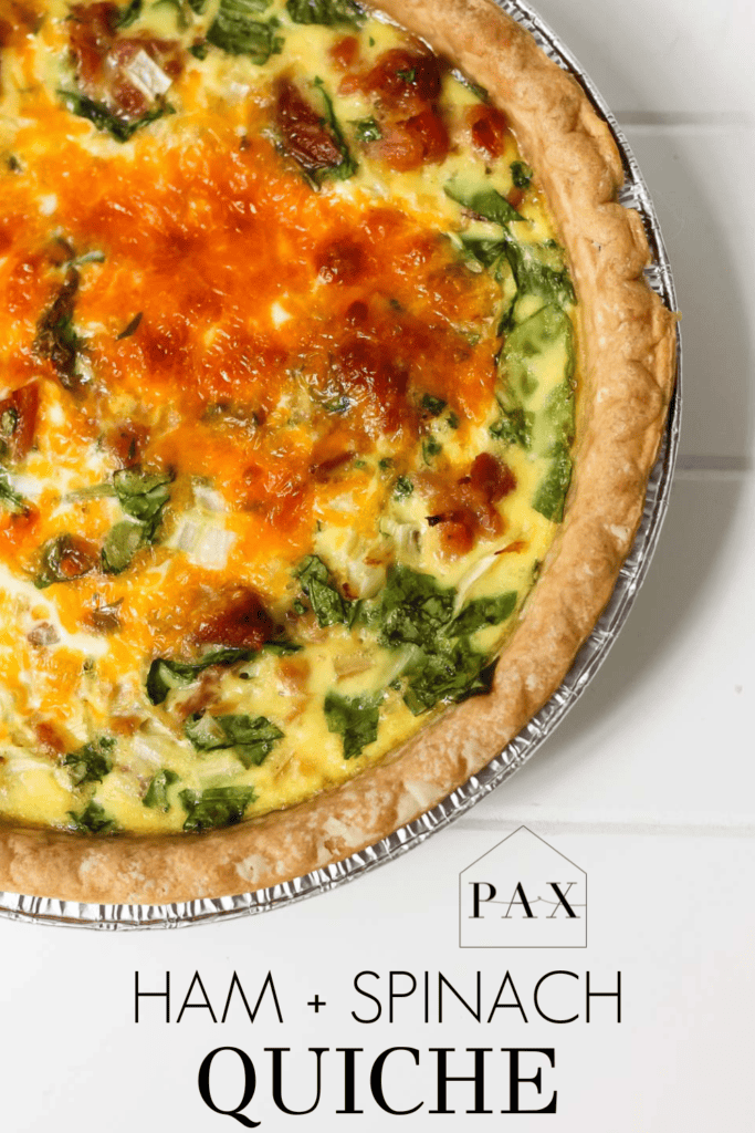 Ham and Spinach Quiche with Cheese - Maison de Pax