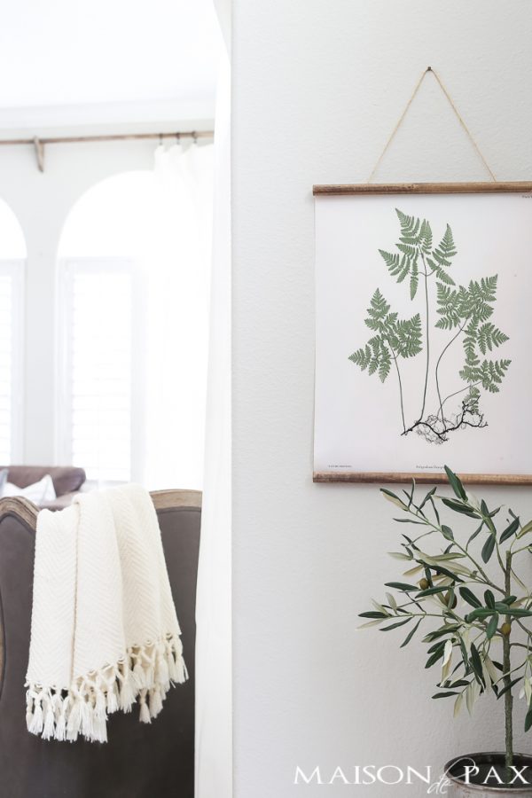 DIY Botanical Hanging and A Touch of Farmhouse Charm - Maison de Pax