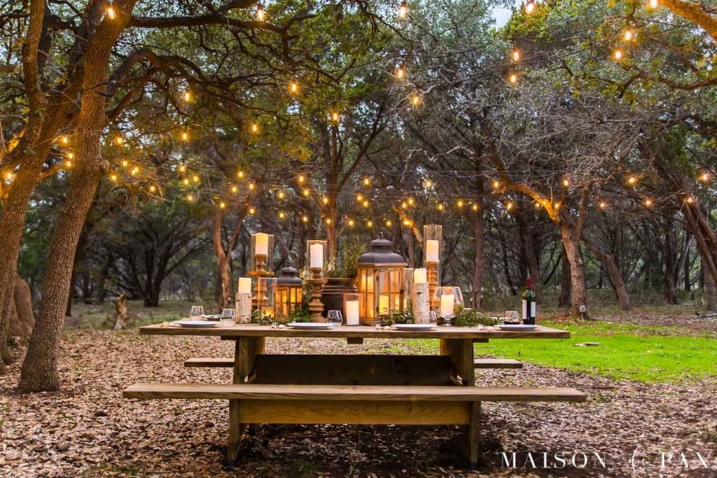 Rustic Outdoor Dining Space Reveal - Maison de Pax