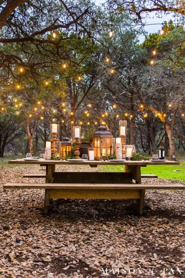 Rustic Outdoor Dining Space Reveal - Maison de Pax