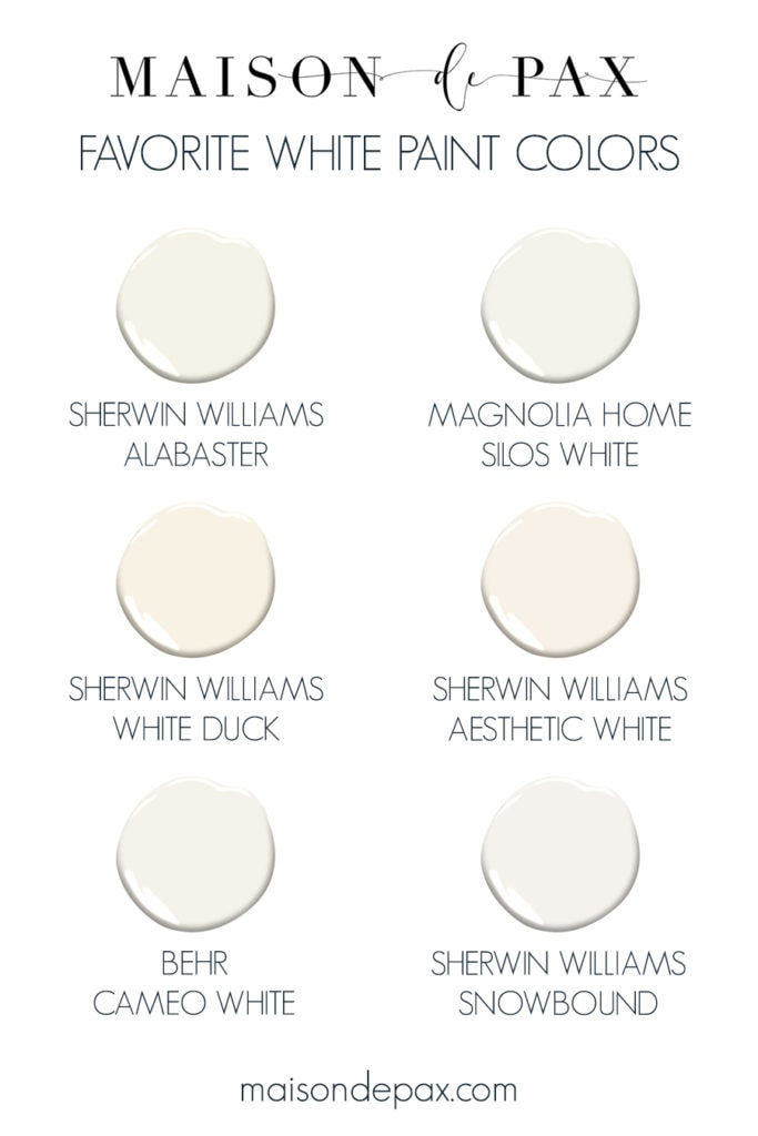 Best White Paint Colors for Any Home - Maison de Pax
