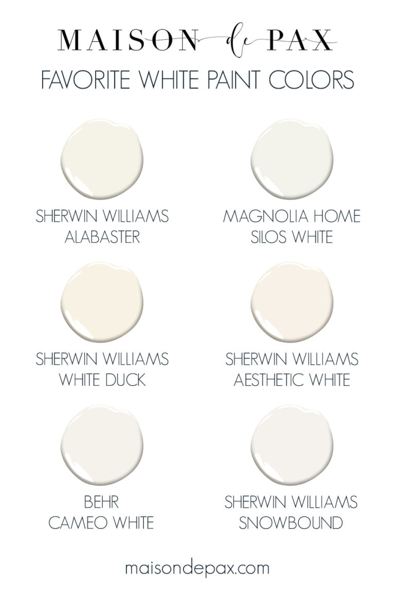Best White Paint Colors for Any Home - Maison de Pax