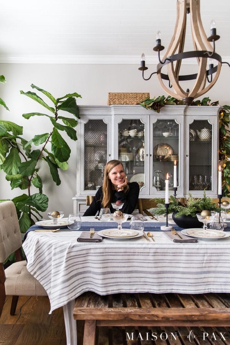 5 Tips for an Elegant + Simple Holiday Table - Maison de Pax