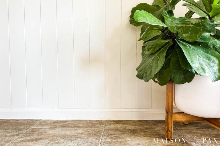 How to Install a Vertical Plank Wall - Maison de Pax