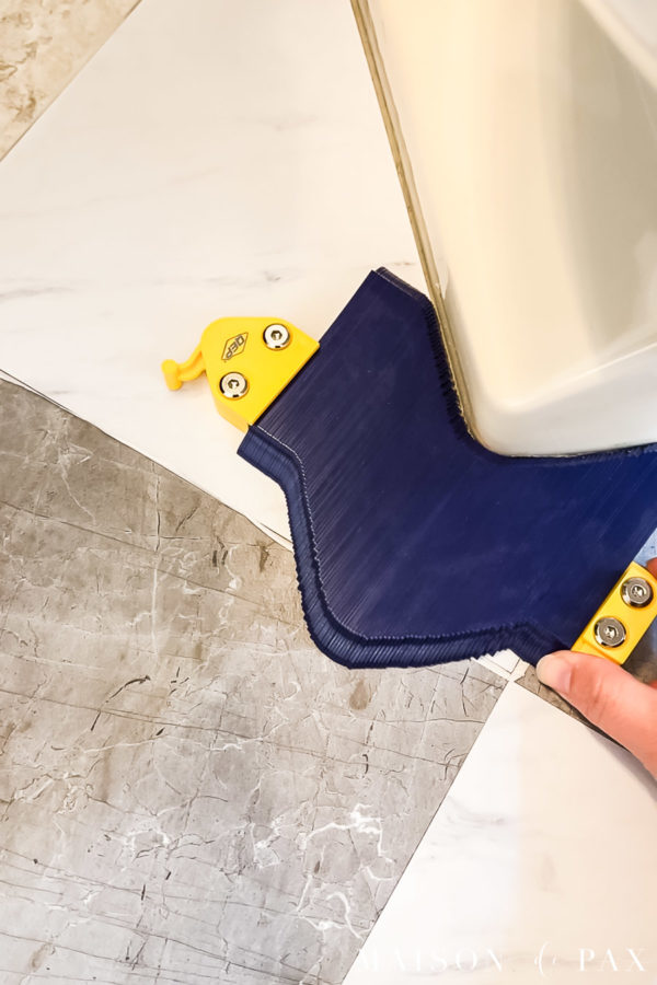 DIY Peel and Stick Floor Tile - Maison de Pax
