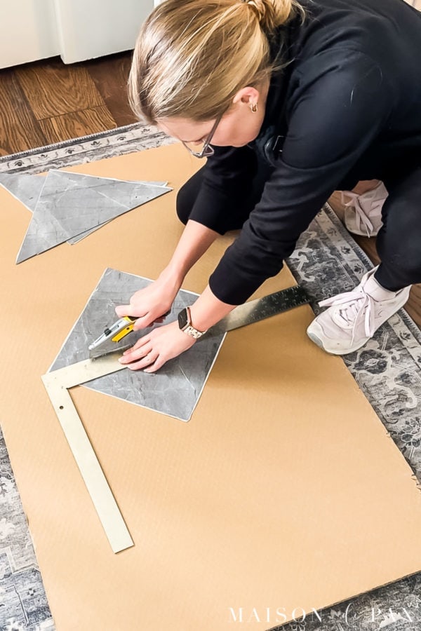 DIY Peel and Stick Floor Tile - Maison de Pax