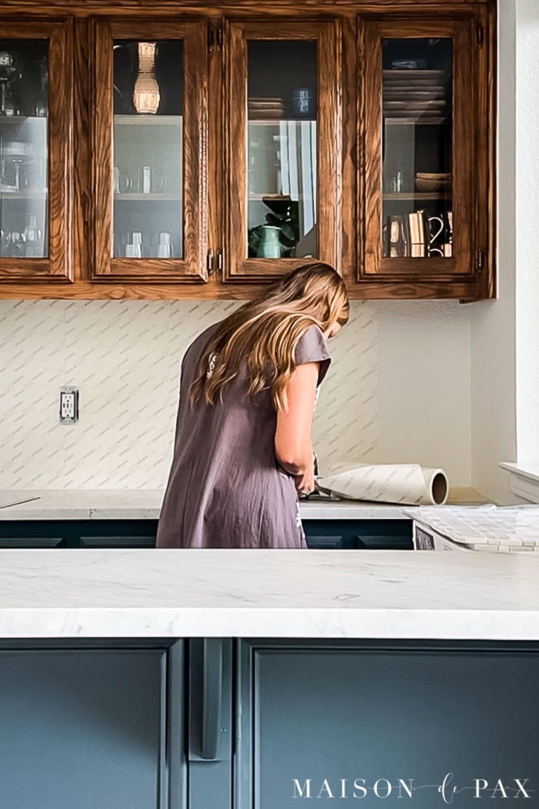 How to Install Tile Backsplash Using Musselbound - Maison de Pax