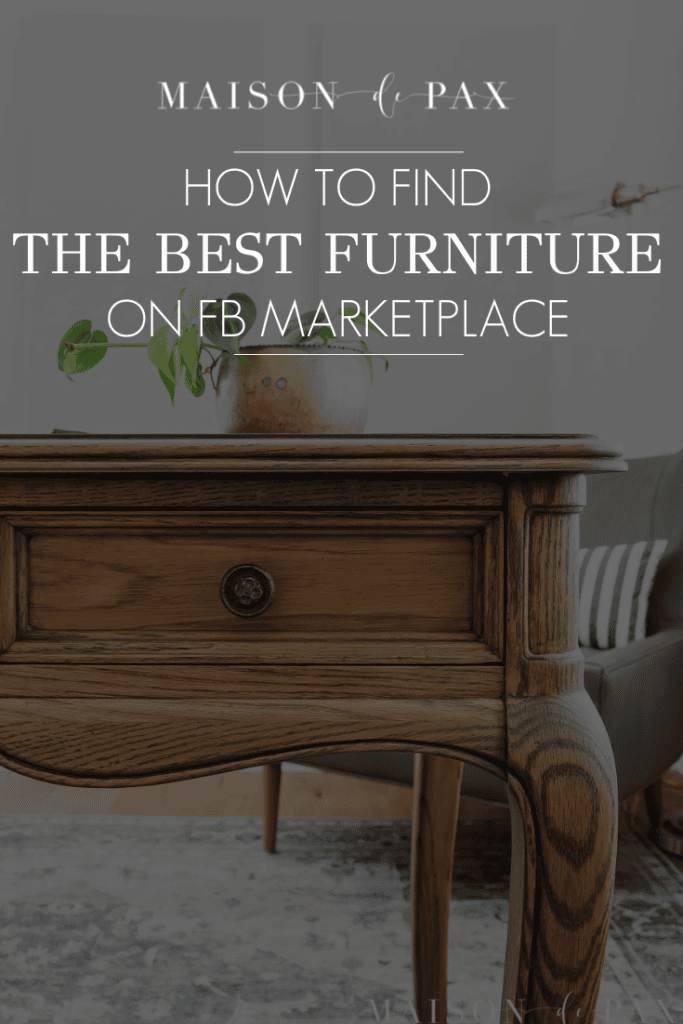 How to Find Furniture and Home Decor on Facebook Marketplace - Maison ...