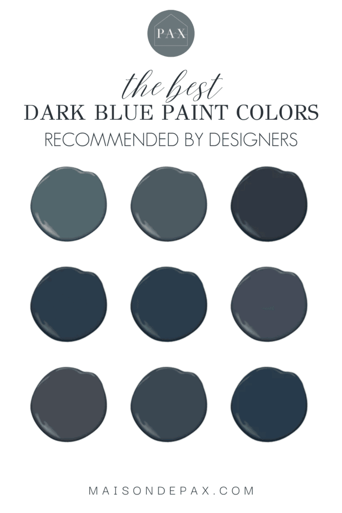 Best Dark Blue Paint Colors for a Sophisticated Look - Maison de Pax